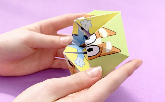 Make Your Own Paper Puzzle Bluey Flextangle At Home