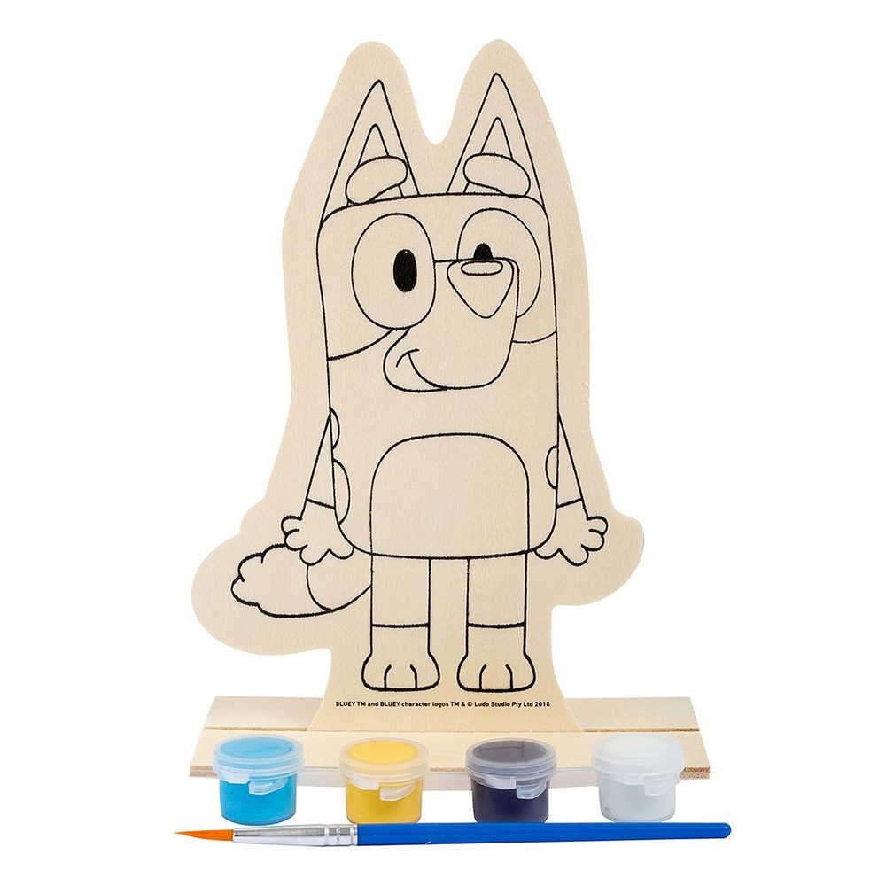 Bluey Paint Wooden Character - Bluey Official Website