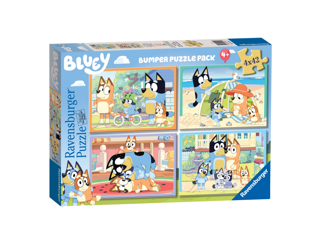 Bluey 4x42 piece puzzle - Bluey Official Website