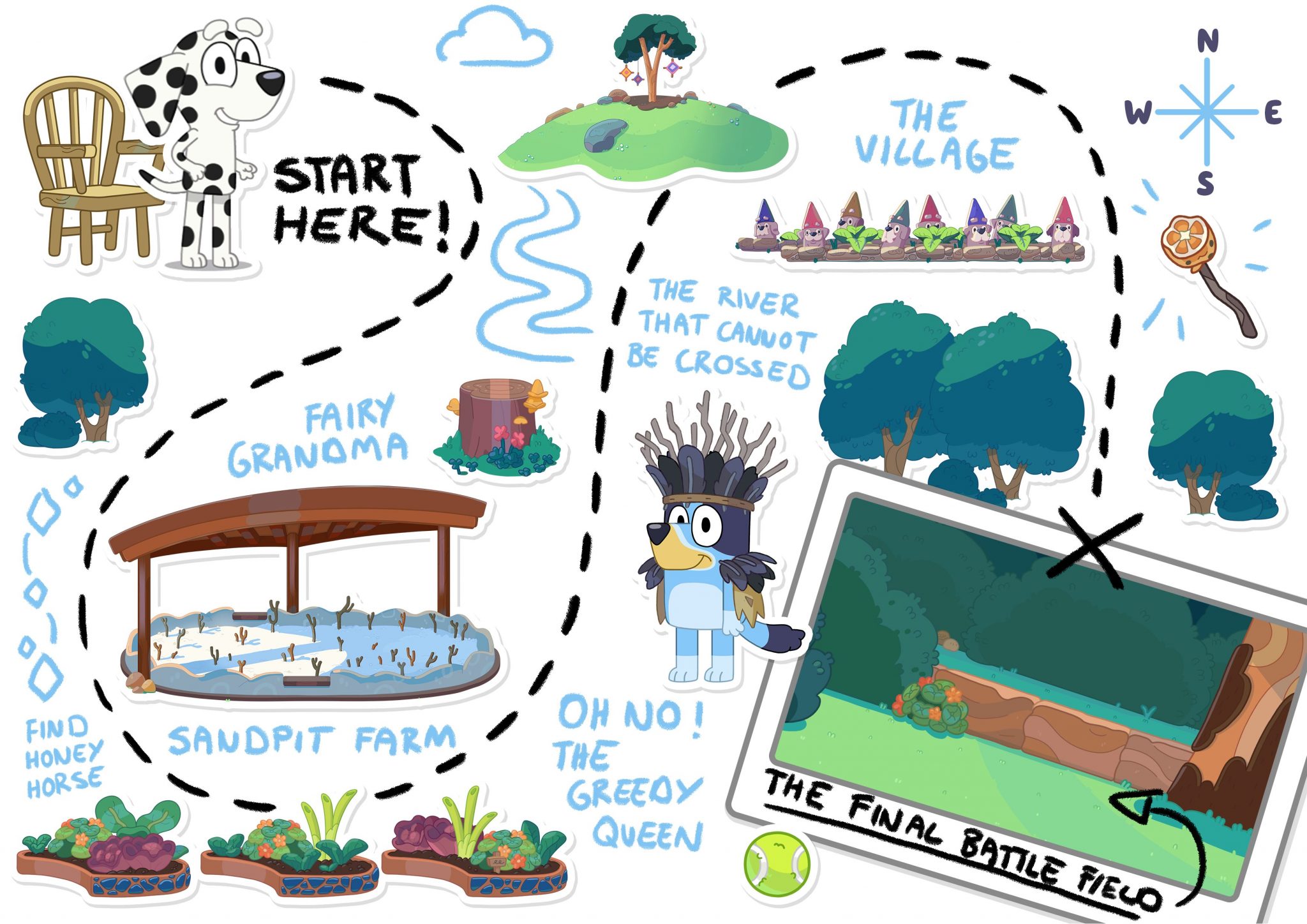 Adventure map - Bluey Official Website
