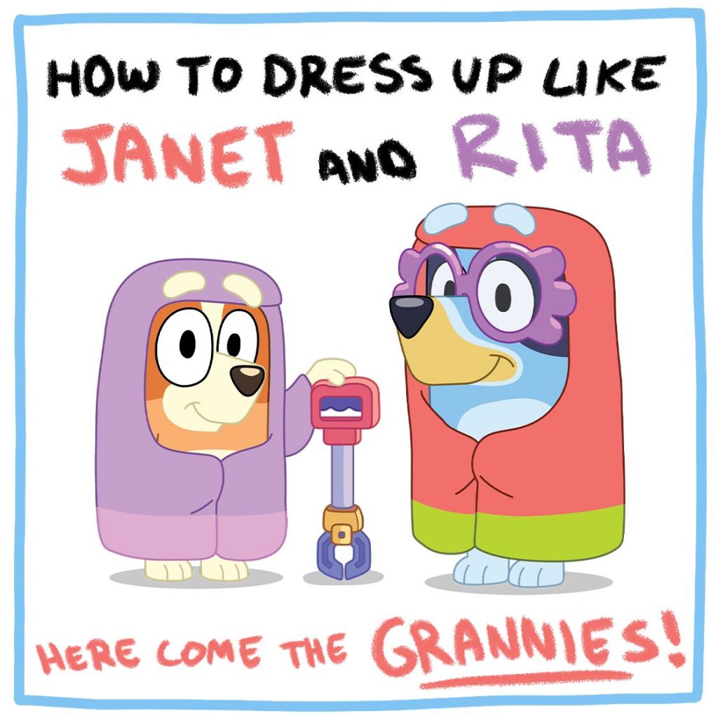 How To Dress Up Like The Grannies Bluey Official Website