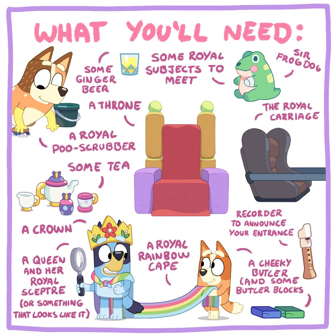 How to throw a royal-themed afternoon - Bluey Official Website