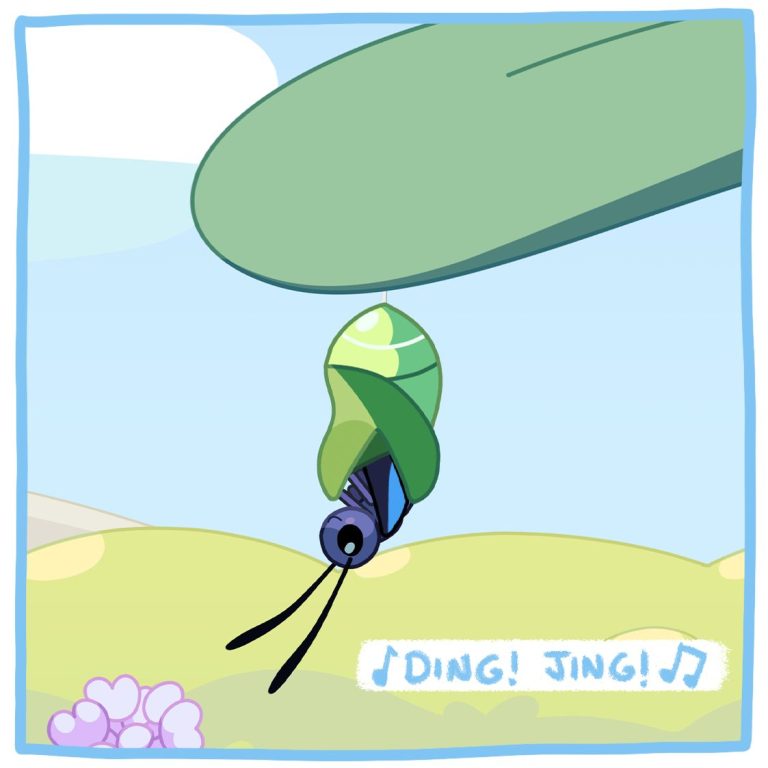 'Poor Little Bug On The Wall' Butterfly Poster - Bluey Official Website