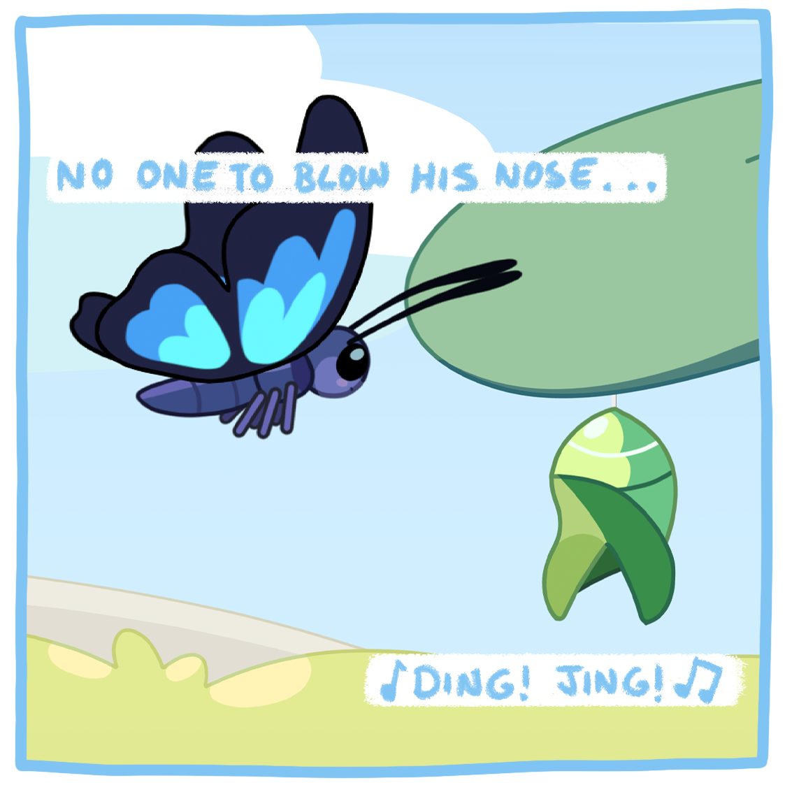 'Poor Little Bug On The Wall' Butterfly Poster - Bluey Official Website