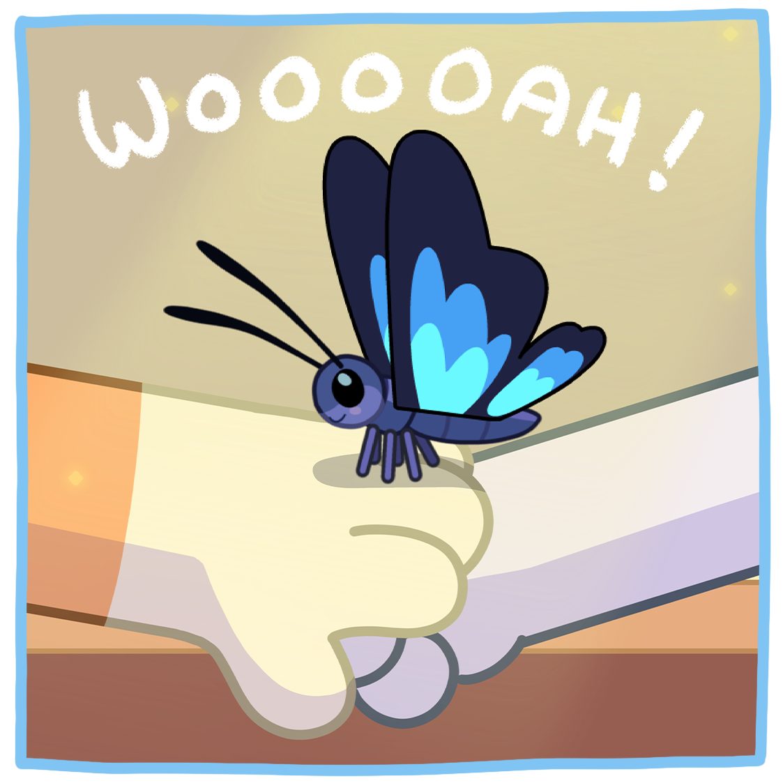 'Poor Little Bug On The Wall' Butterfly Poster - Bluey Official Website