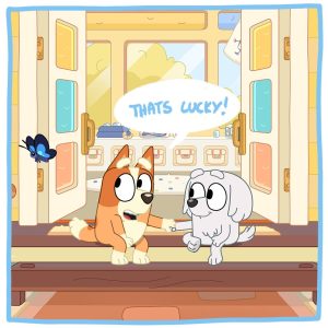 'Poor Little Bug On The Wall' Butterfly Poster - Bluey Official Website