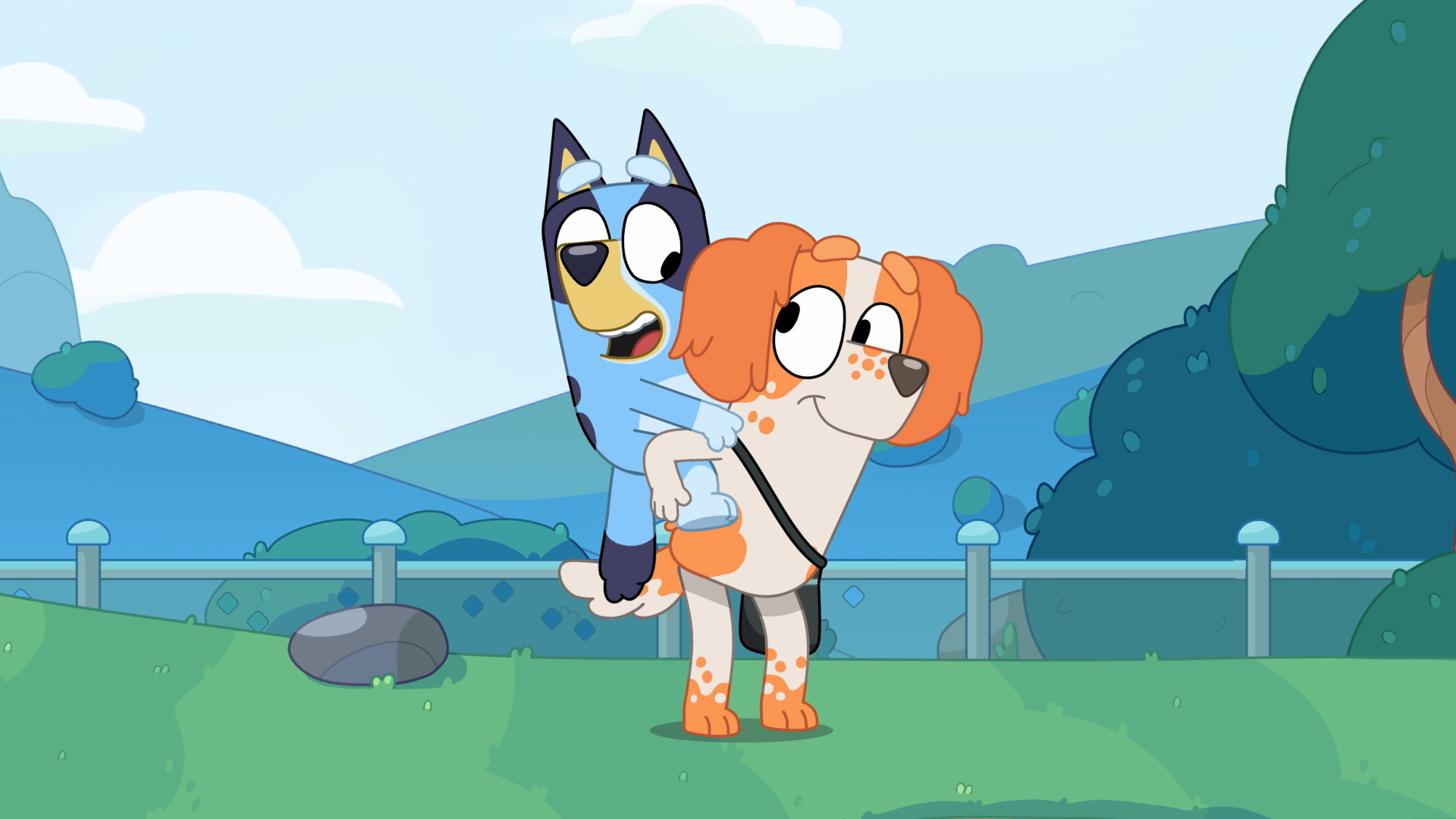 Bluey And Mackenzie Play Barky Boats CBeebies