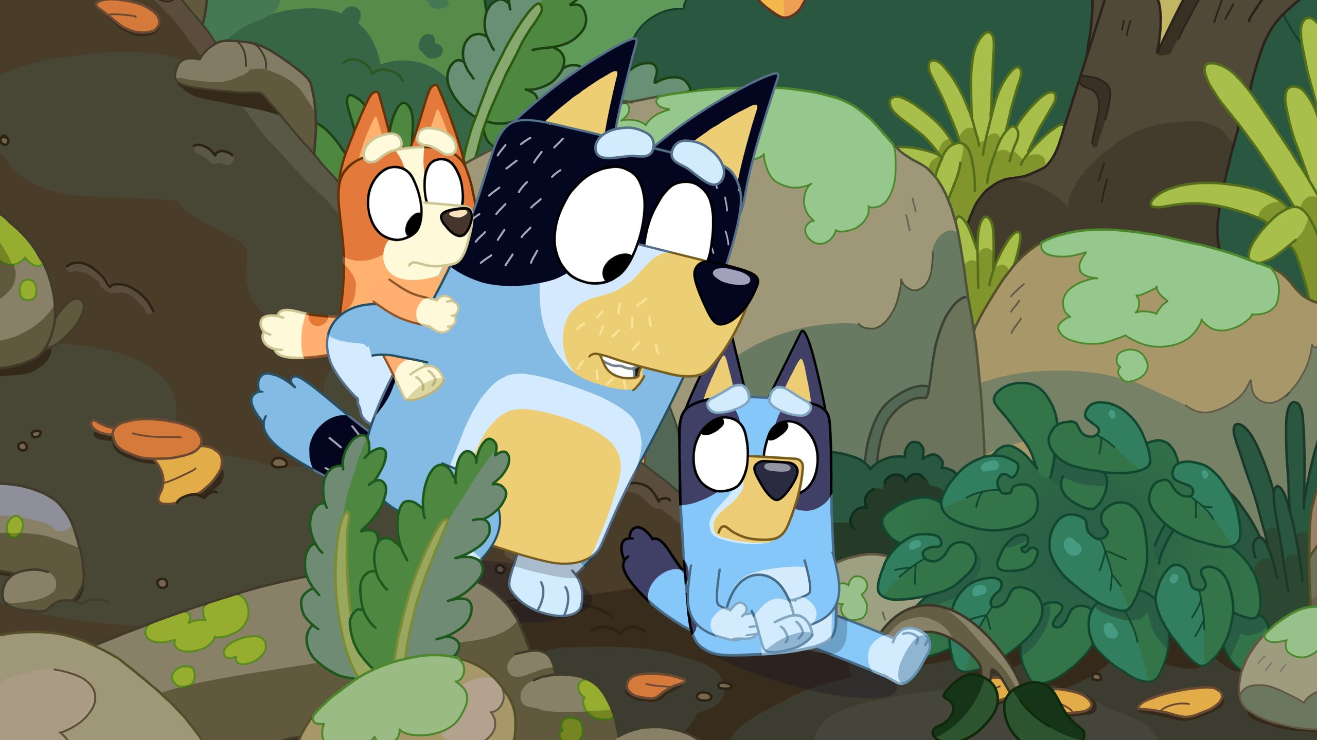 Bluey, Bingo and Mackenzie Explore The Creek