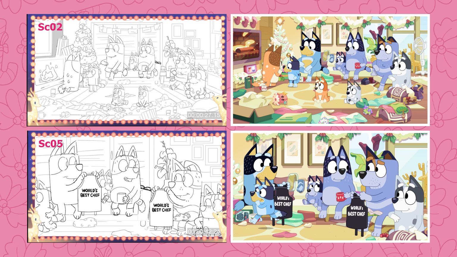 Watch: Behind the Scenes of the Bluey Christmas Episodes! - Bluey ...