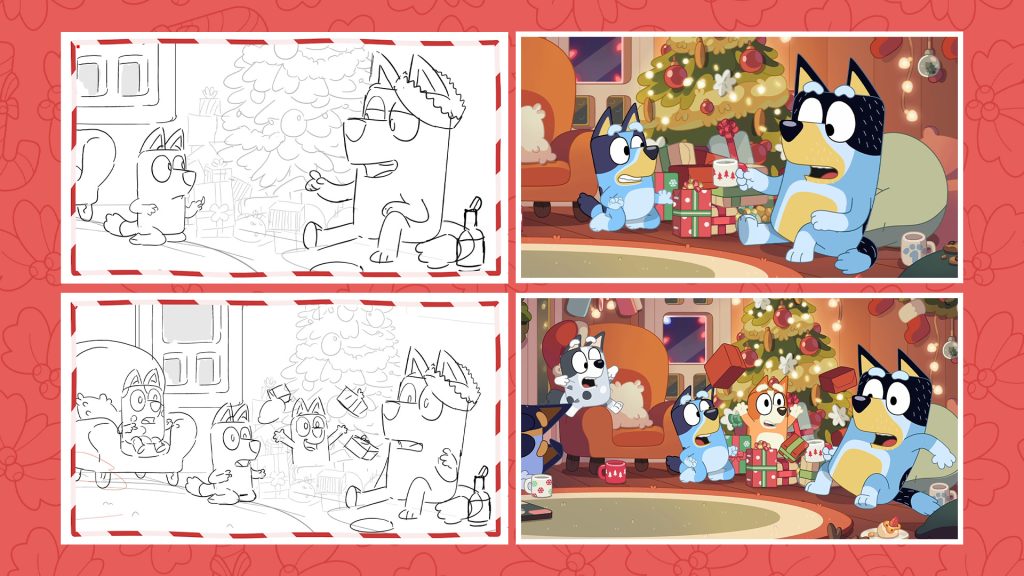 Watch: Behind the Scenes of the Bluey Christmas Episodes! - Bluey ...