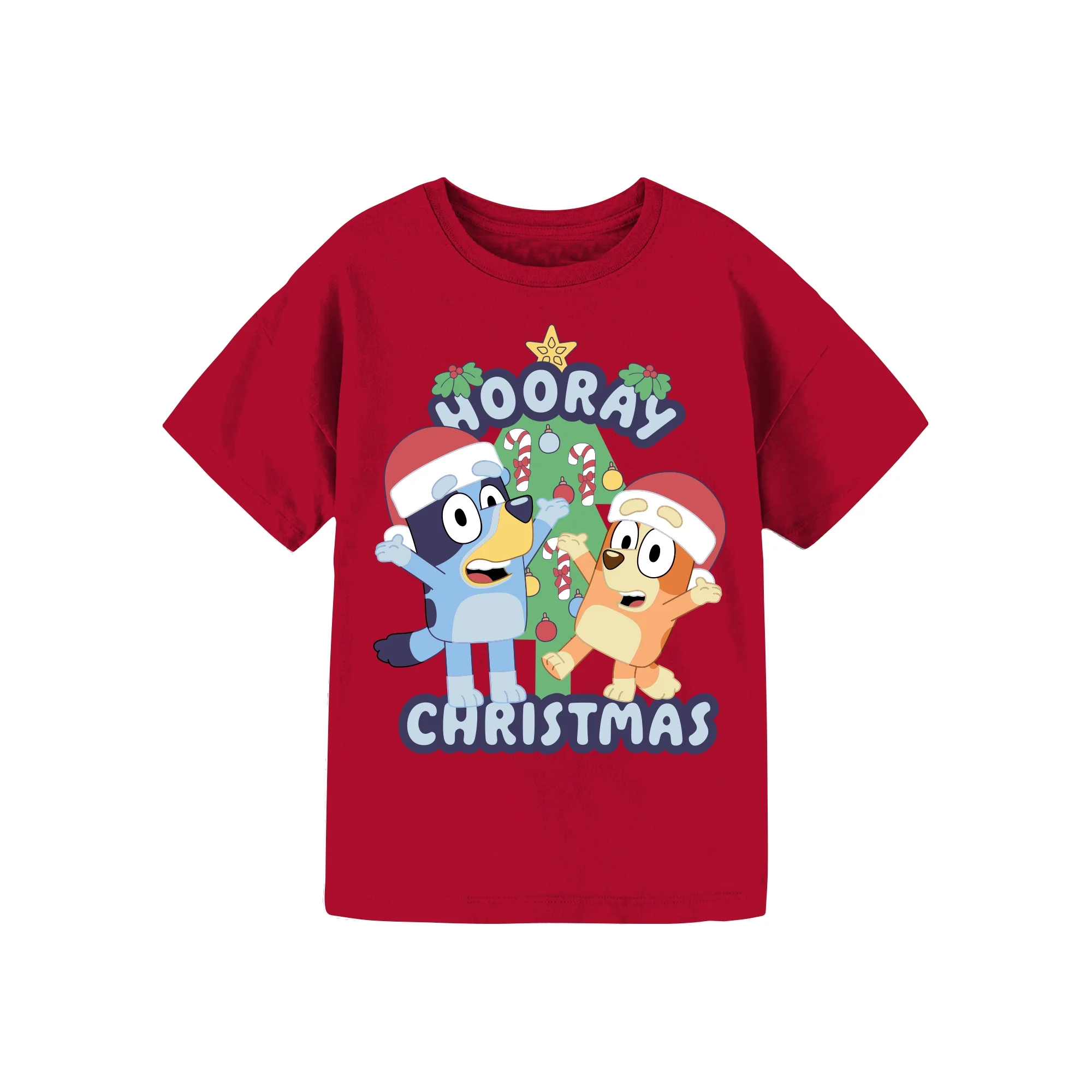 Bluey: Hooray Christmas Kids Graphic Tee - Bluey Official Website