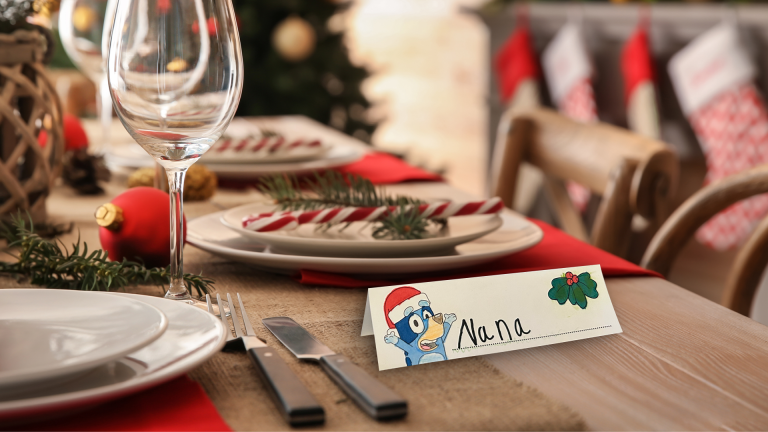 Make your own Bluey Christmas Place Cards - Bluey Official Website