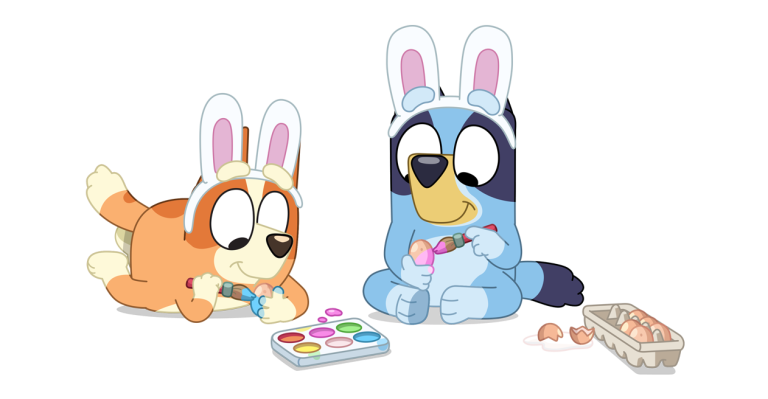 Bluey Easter Colouring Sheets - Bluey Official Website