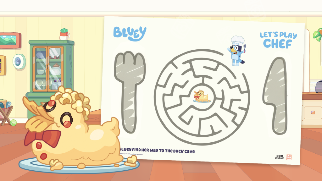'Let’s Play Chef' Placemat! - Bluey Official Website