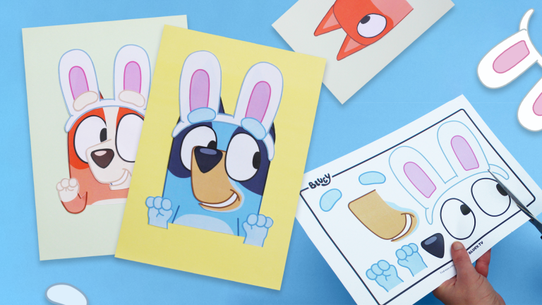 How to Make Bluey Easter cut out cards - Bluey Official Website