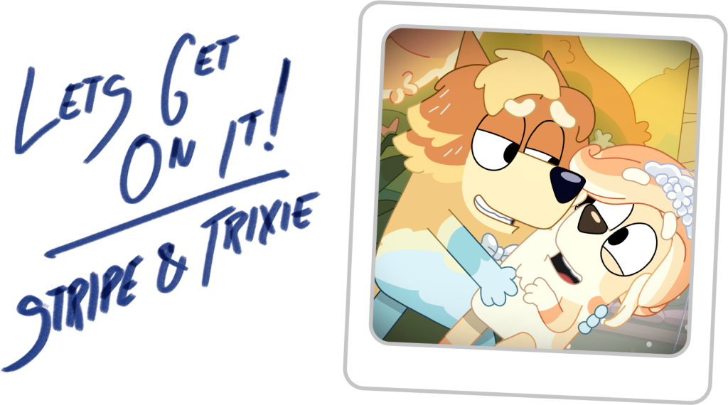 Look Inside: Frisky and Uncle Rad's Wedding Guest Book - Bluey Official ...