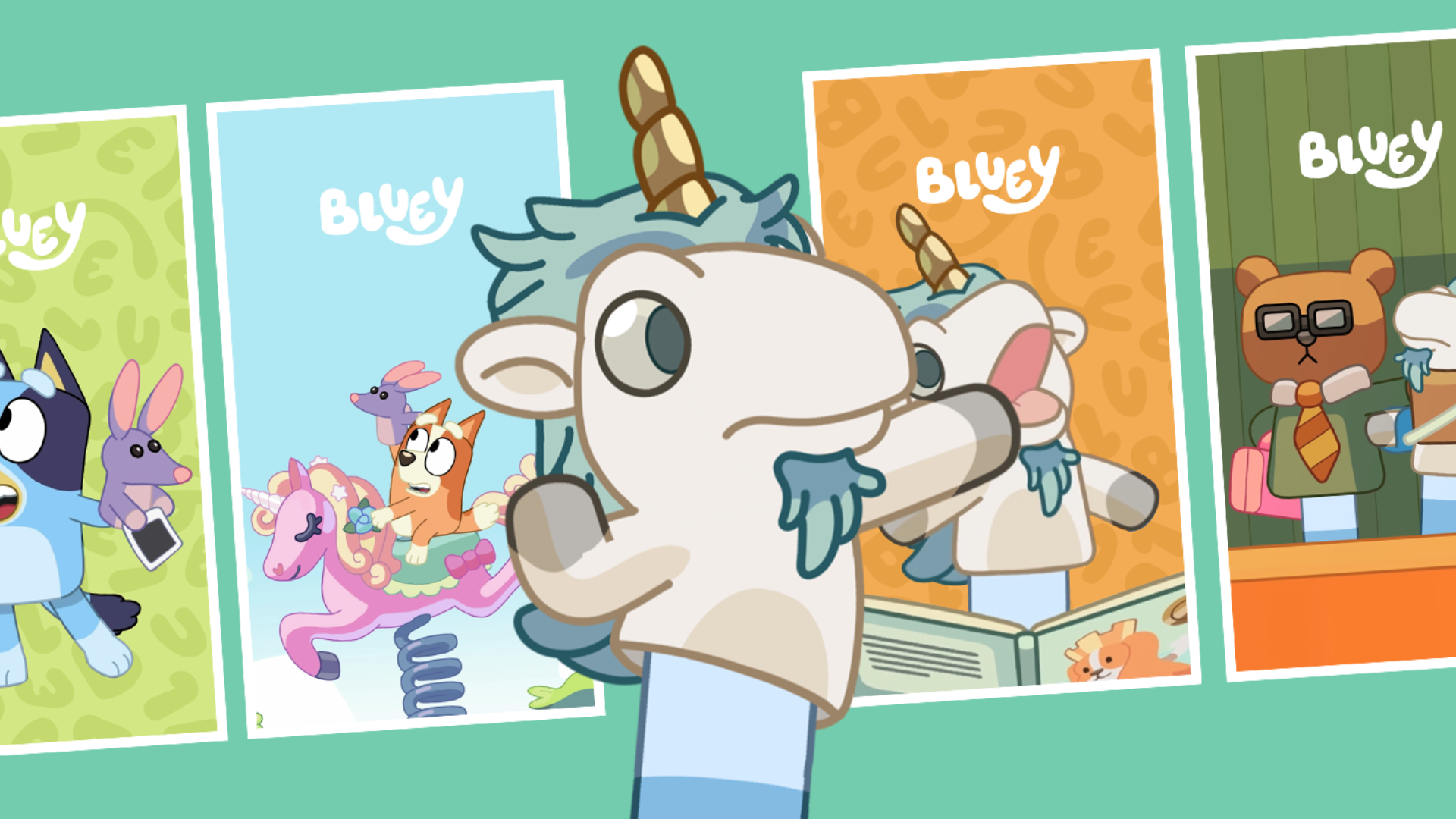 Unicorse and Bob Bilby Phone Wallpapers - Bluey Official Website