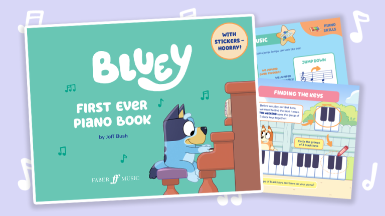 Look Inside: Bluey's First Ever Piano Book! - Bluey Official Website