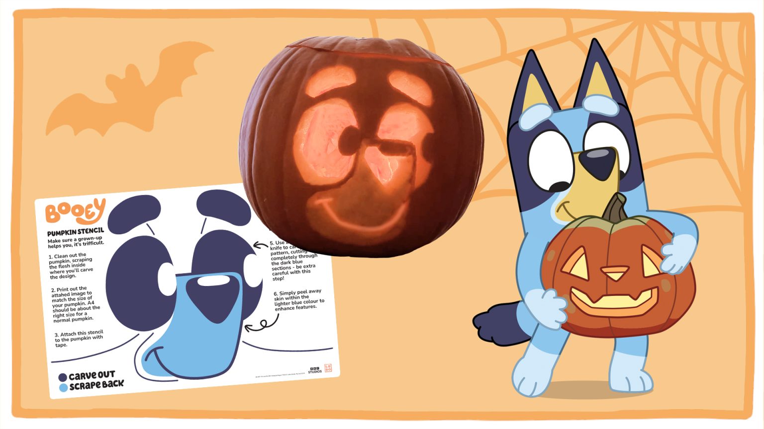 Make a Bluey Pumpkin Stencil - Bluey Official Website