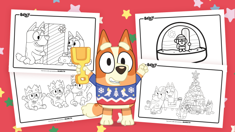 Brand-New Christmas Colouring Sheets - Bluey Official Website