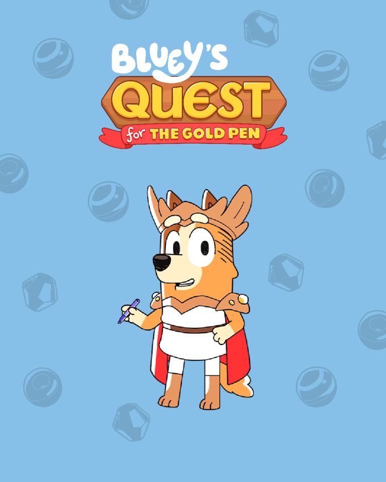 Game Play: Bluey's Quest for the Gold Pen + Phone Wallpapers! - Bluey ...