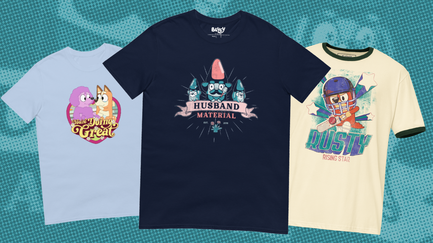 Bluey Adult T-Shirts | Bluey Shop | Collection | Bluey Official Website