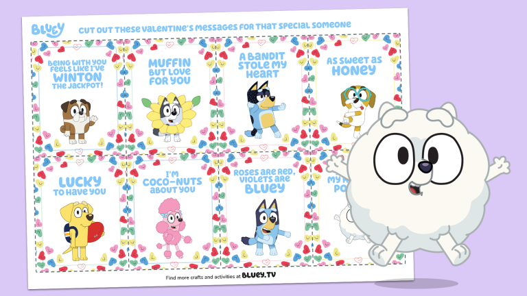 More Bluey Valentine's Cards - Bluey Official Website